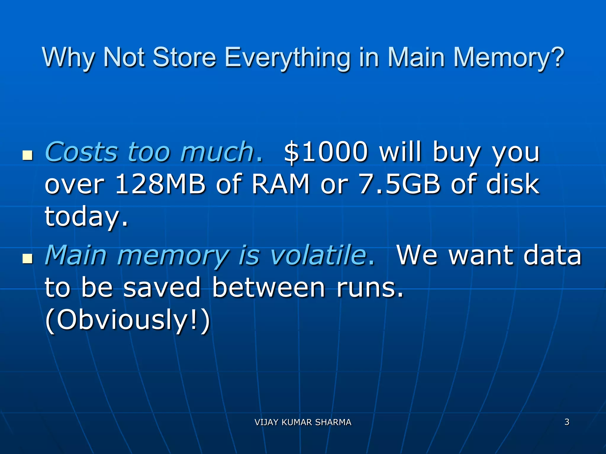 Storing Data Disk Organization And Io Ppt 5309