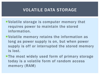 Storing Data Information Software Technology | PPT