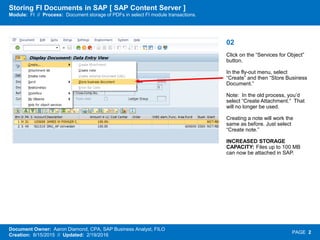 Storing fi documents in sap content server | PDF