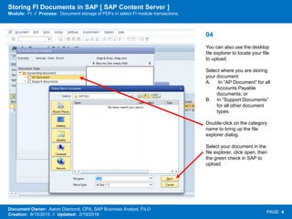 Storing fi documents in sap content server | PDF