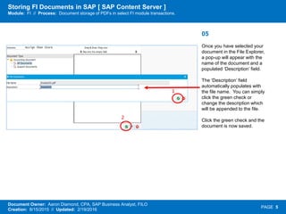 Storing fi documents in sap content server | PDF
