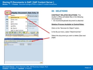 Storing fi documents in sap content server | PDF