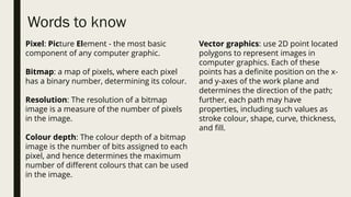 Higher - Storing graphics | PPTX | Graphics Software | Computer Software and Applications