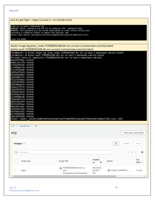 Storing, Managing, and Deploying Docker Container Images with Amazon ECR | PDF