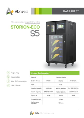 Alpha ESS Storion s5 | PDF
