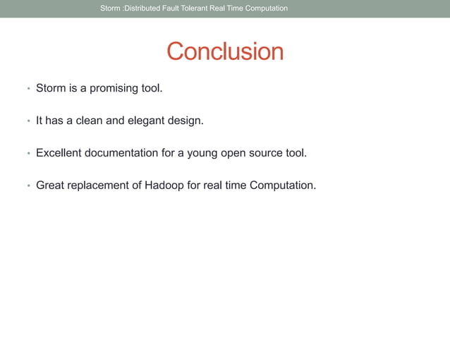 Storm A Distributed Fault Tolerant Real Time Computation Ppt 5423