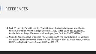 Thyroid Storm | PPTX