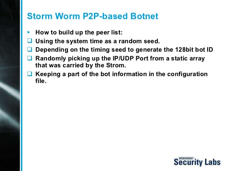 Storm Worm & Botnet