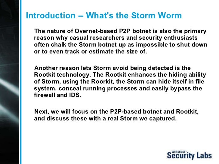 Storm Worm & Botnet