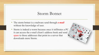 Storm Botnet: The Notorious Cyber Threat & Its Impact | PPTX