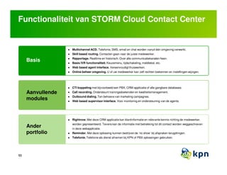 Storm cloud contact center KPN | PDF