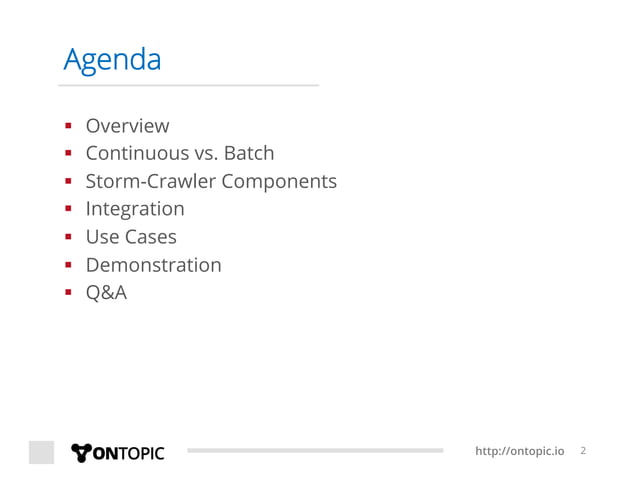 Storm crawler apachecon_na_2015 | PPT