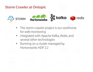 StormCrawler in the wild | PPT