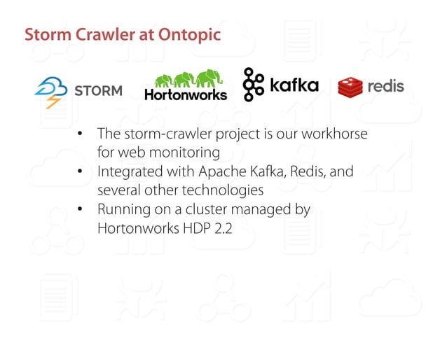 StormCrawler in the wild | PPT
