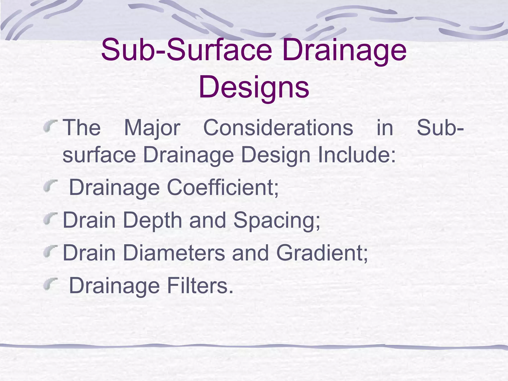 Storm drainage design | PPT