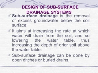 Storm drainage design | PPT