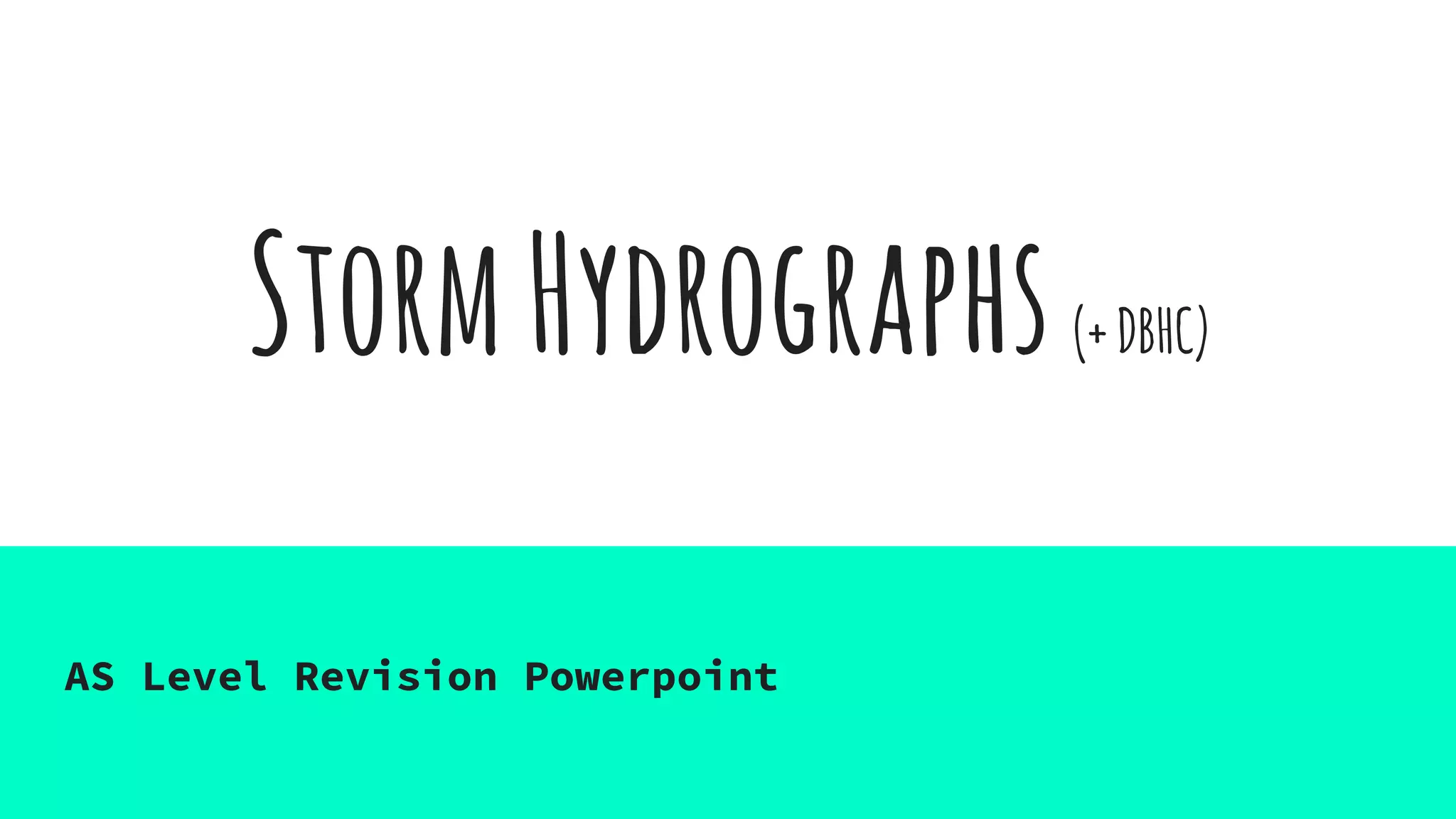 Storm Hydrographs | PPTX