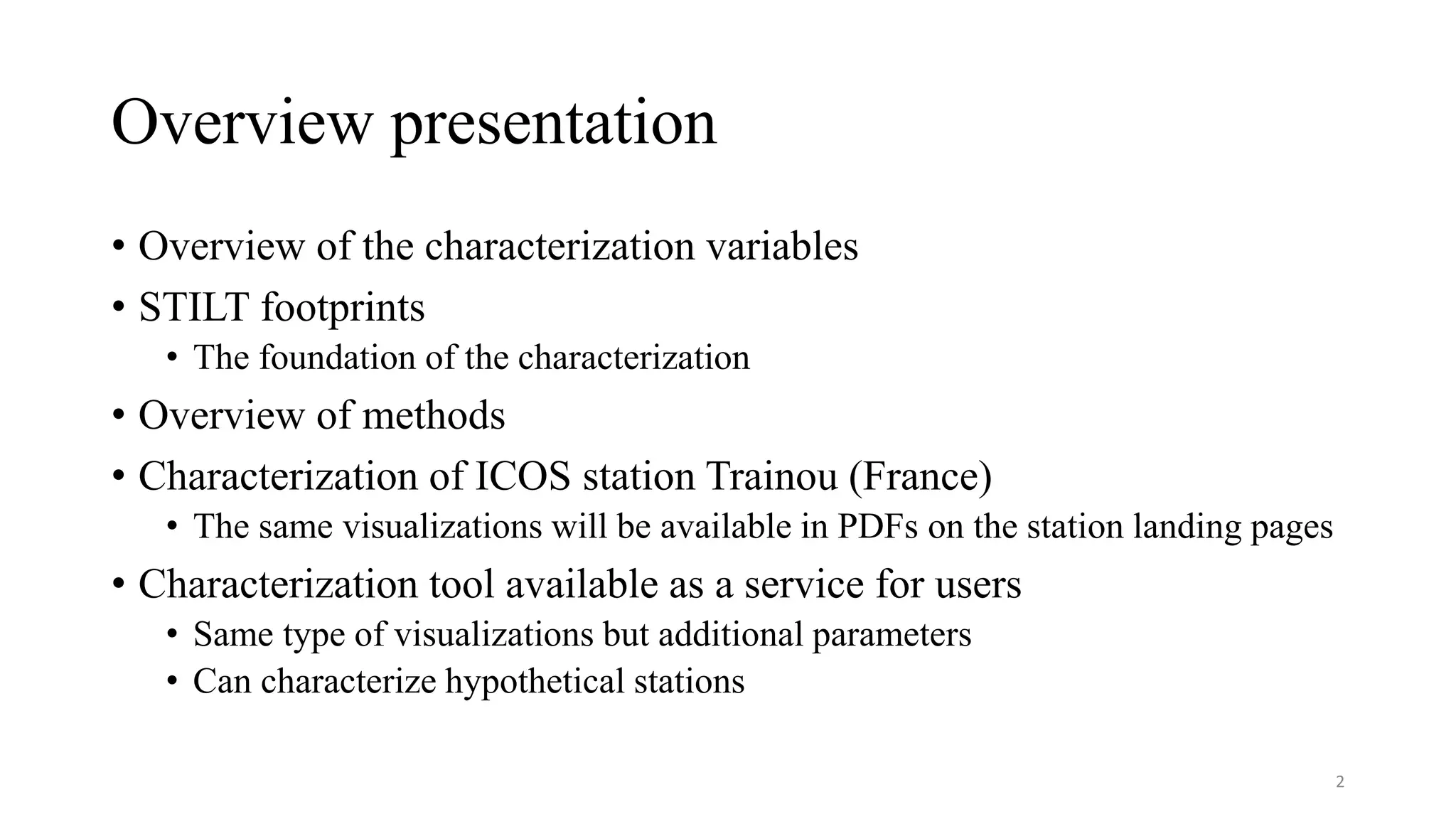 Storm, Ida: ICOS atmosphere station characterization tool | PPT