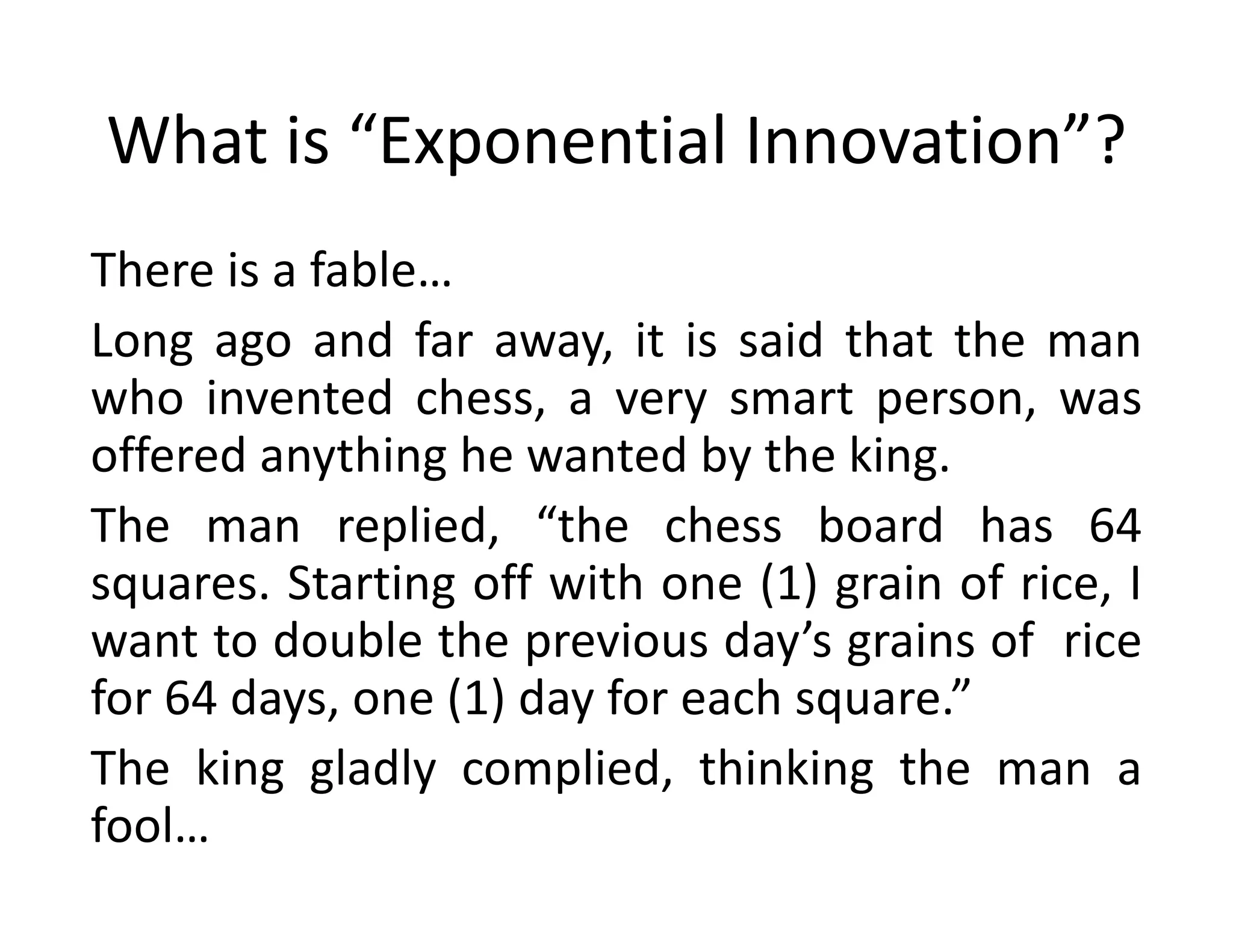 The Perfect Storm of innovation | PPT