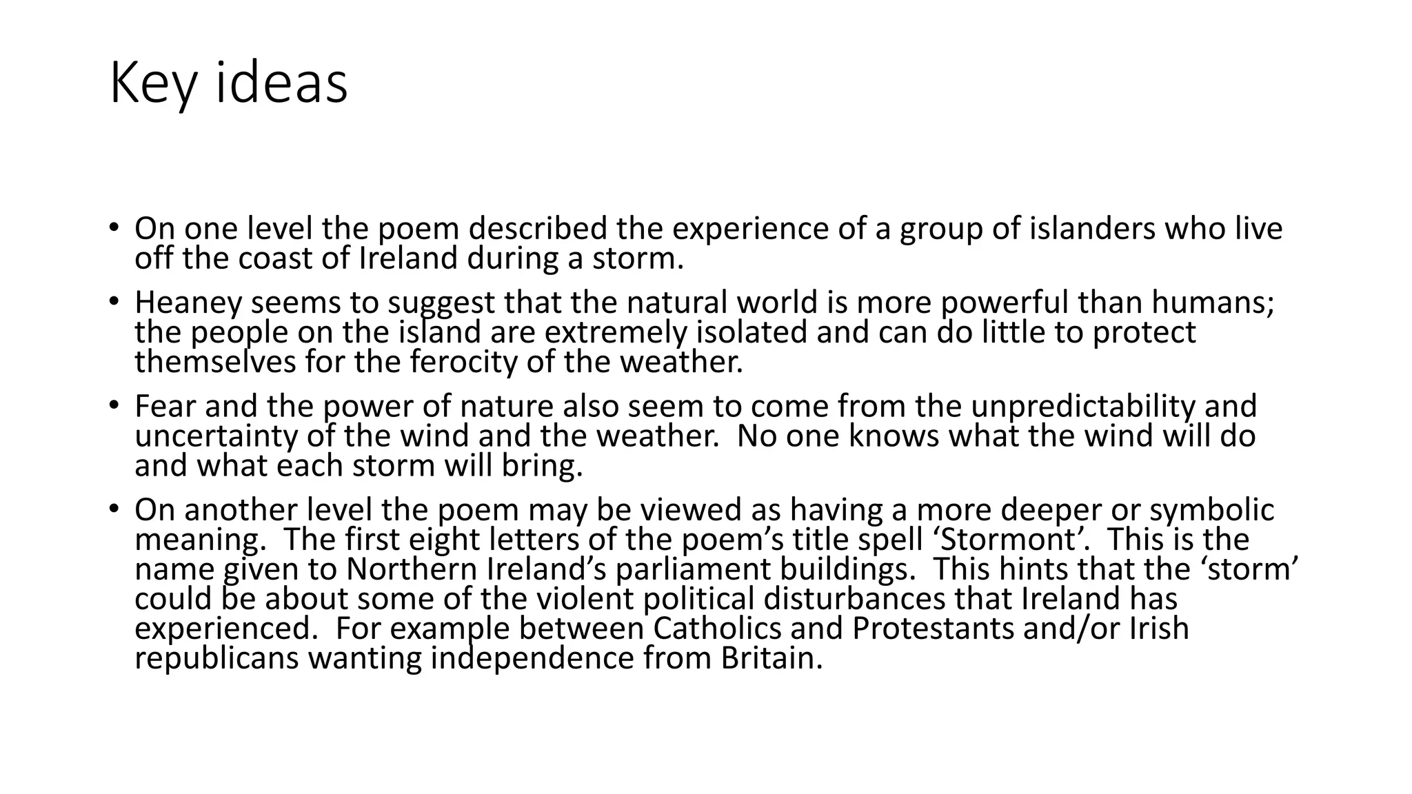 Storm on the Island | PPTX