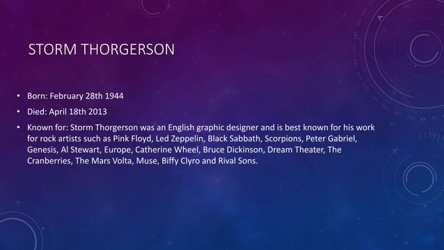 Storm thorgerson | PPT