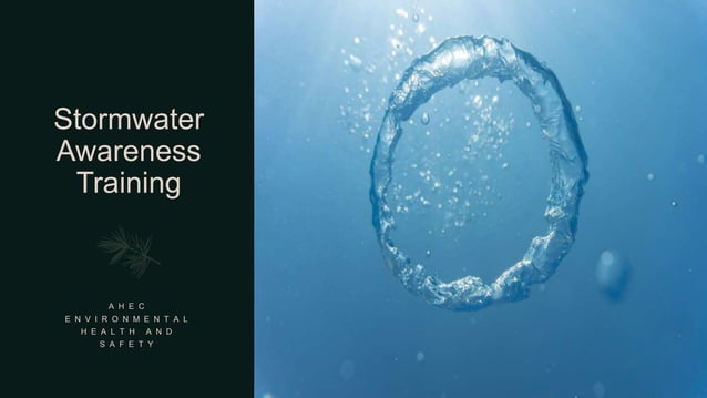 Stormwater Awareness Training | PPTX