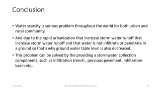 Storm water collection (itp) | PPTX
