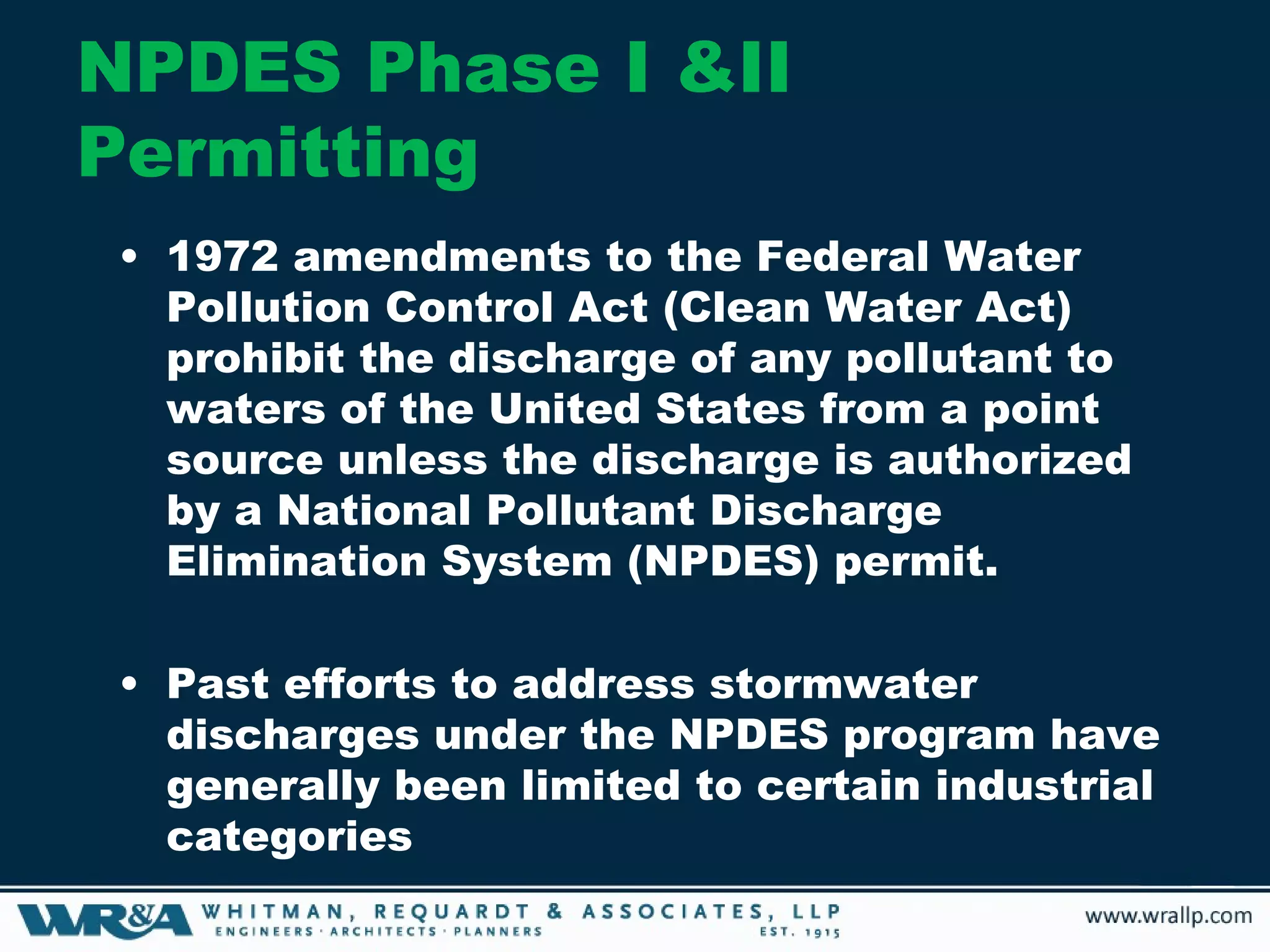 Stormwater and Wetland Issues in Maryland | PPT