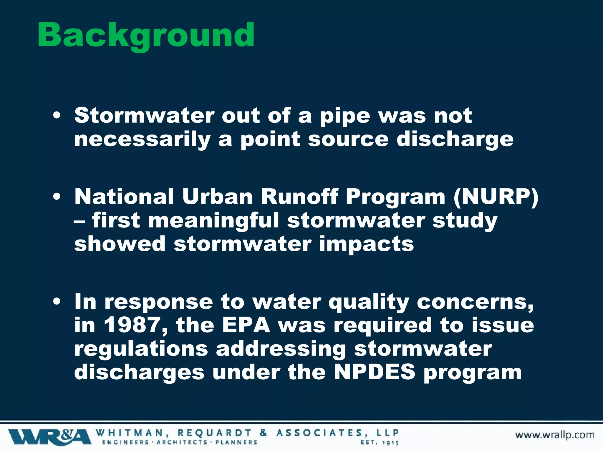 Stormwater and Wetland Issues in Maryland | PPT