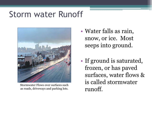 Storm water drainage | PPTX | Indoor Environmental Quality | Home & Garden