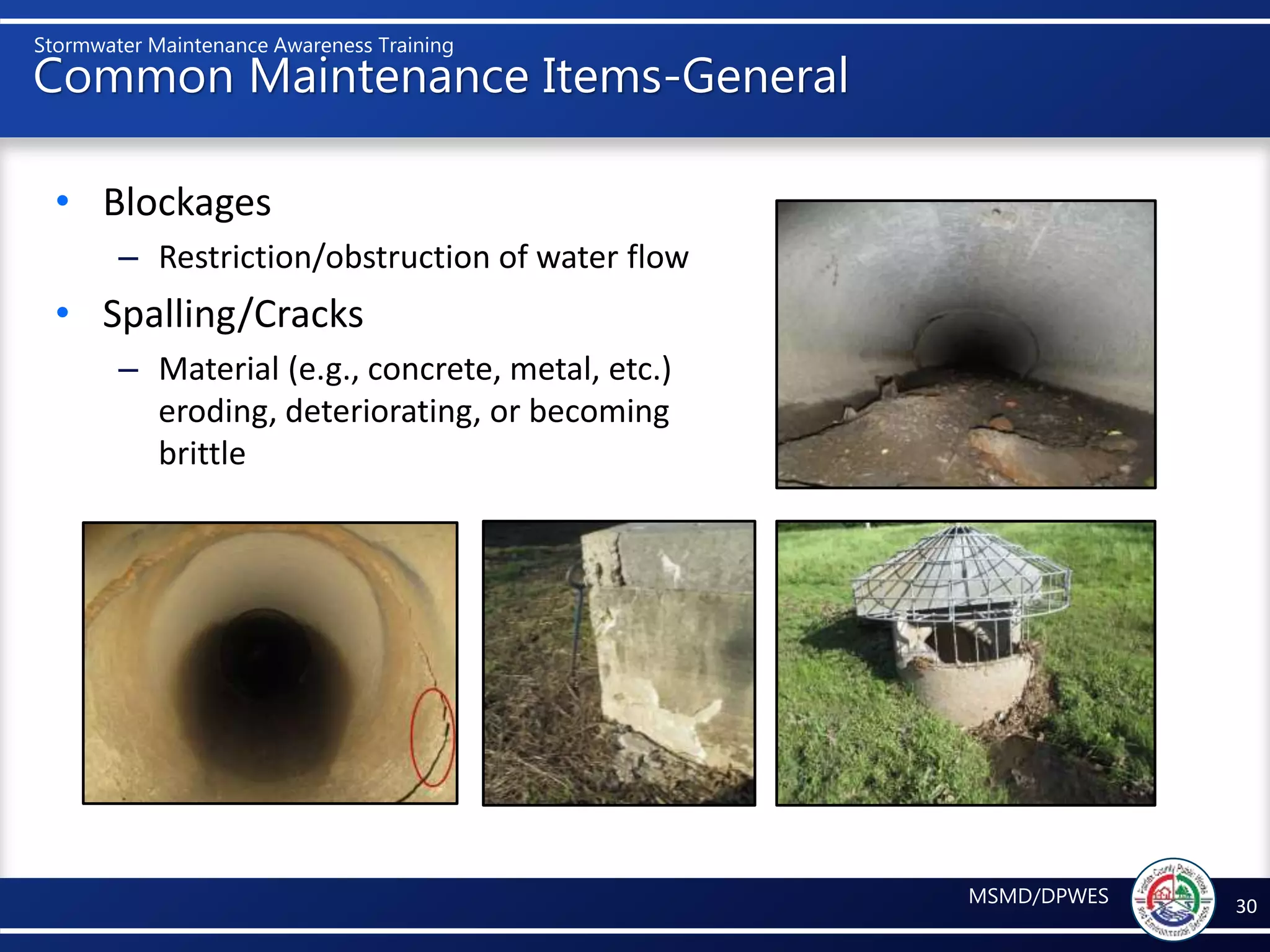 Stormwater Maintenance Awareness Training 1 | PPTX