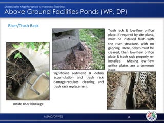 Stormwater Maintenance Awareness Training, Part II: Above Ground ...