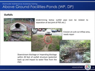 Stormwater Maintenance Awareness Training, Part II: Above Ground ...