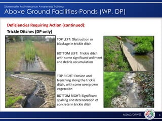 Stormwater Maintenance Awareness Training, Part II: Above Ground ...