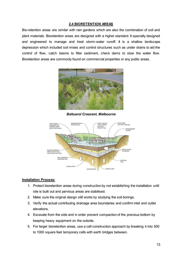 Sustainable Storm-water Management Report | PDF