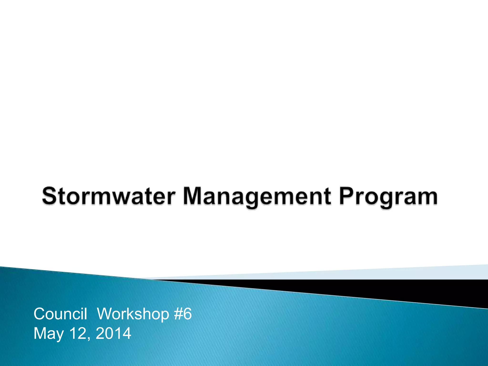 Stormwater Management Program | PPT