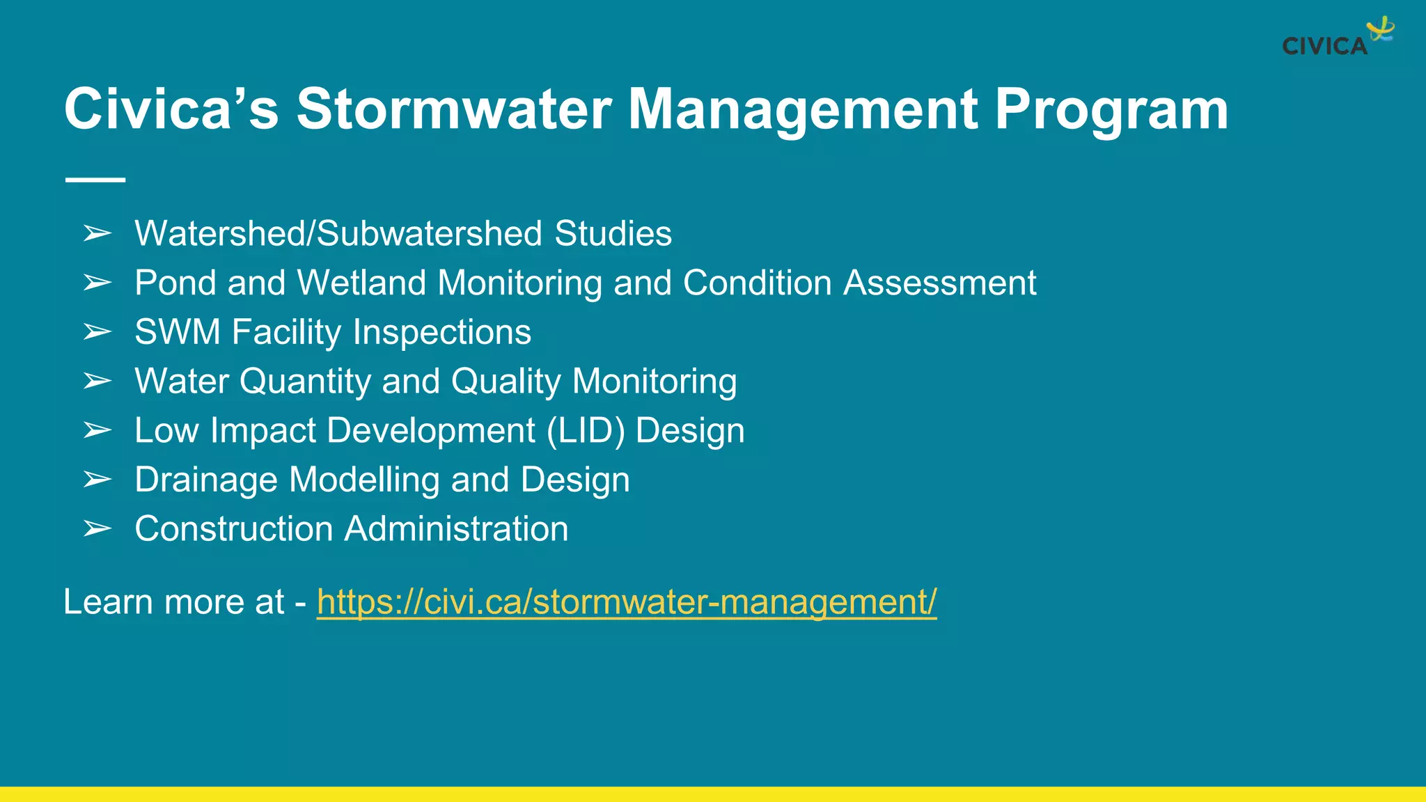 Stormwater Management Services.pptx | Civil Engineering Industry ...