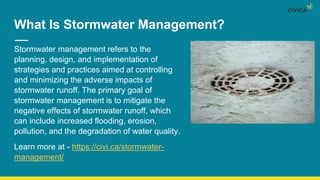 Stormwater Management Services.pptx | Civil Engineering Industry ...