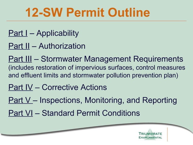 MDE Stormwater Permitting Requirements | PPT