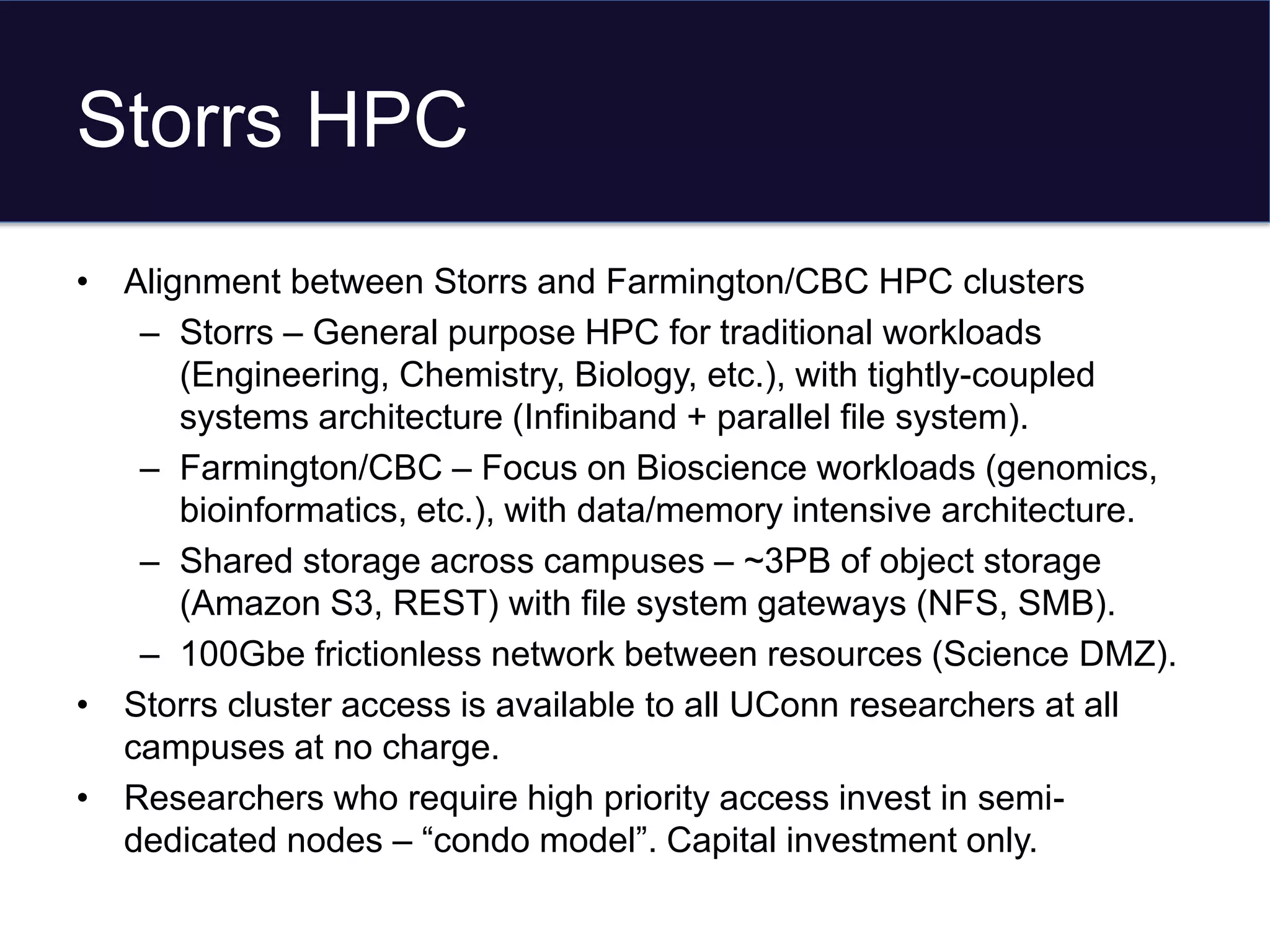 Storrs HPC Overview - Feb. 2017 | PPT