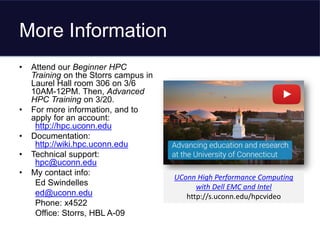 Storrs HPC Overview - Feb. 2017 | PPT