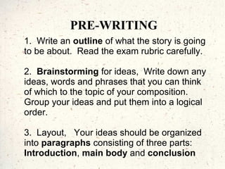 Writing a story | PPT