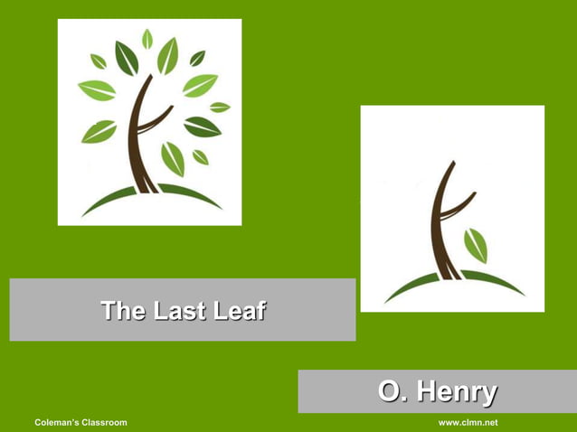 The Last Leaf Lesson | PPTX