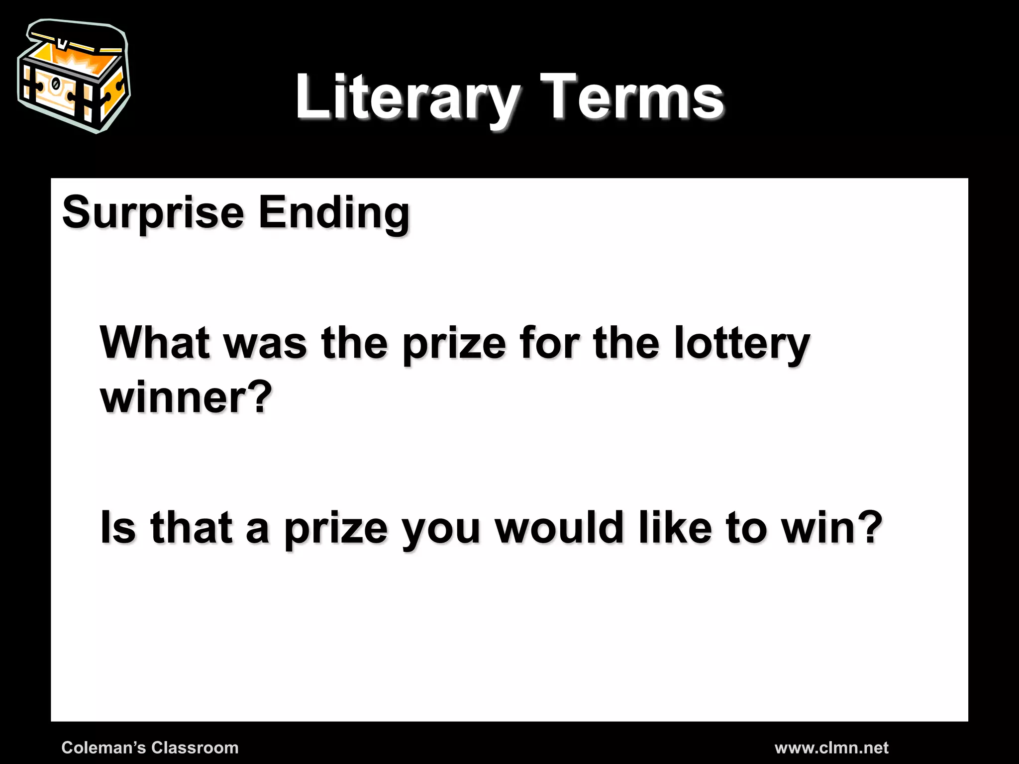 The Lottery Lesson | PPTX