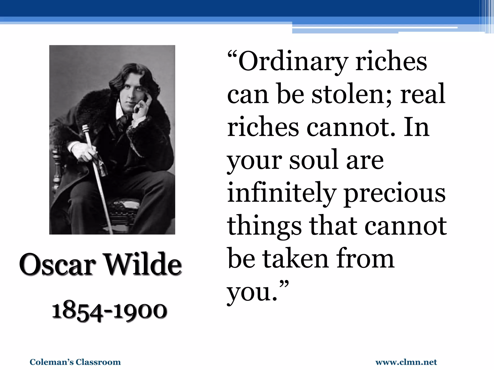 The Model Millionaire Lesson | PPTX