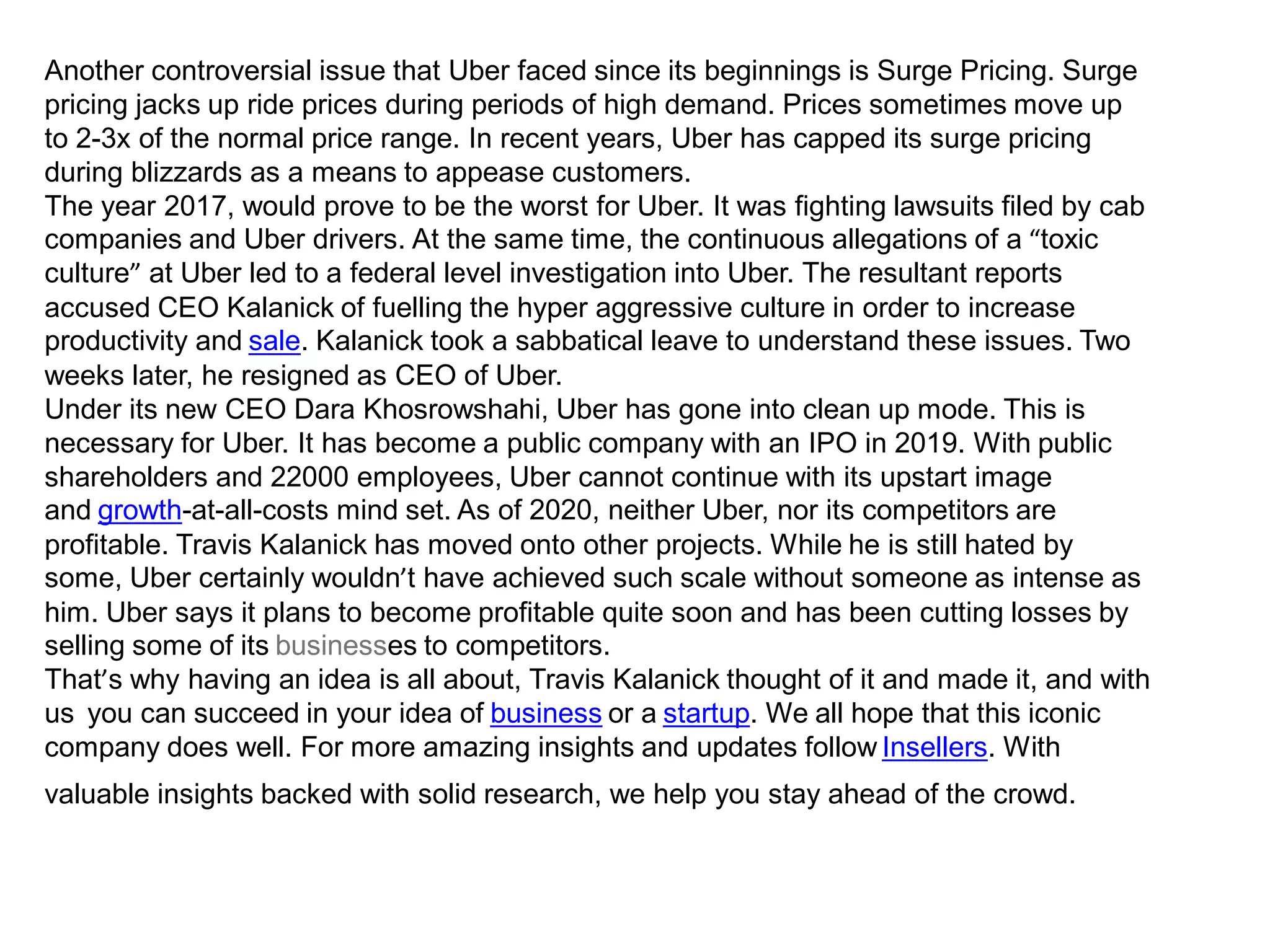 THE Uber STORY | PDF
