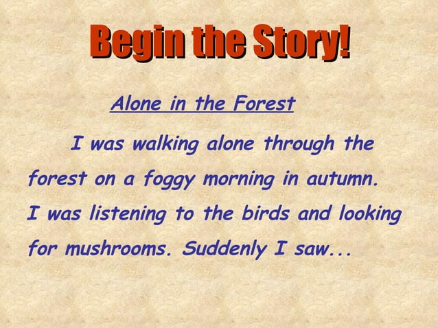 Story - Alone In The Forest | PPT