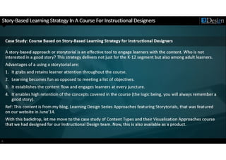 Story-Based Learning Strategy In A Course For Instructional Designers ...