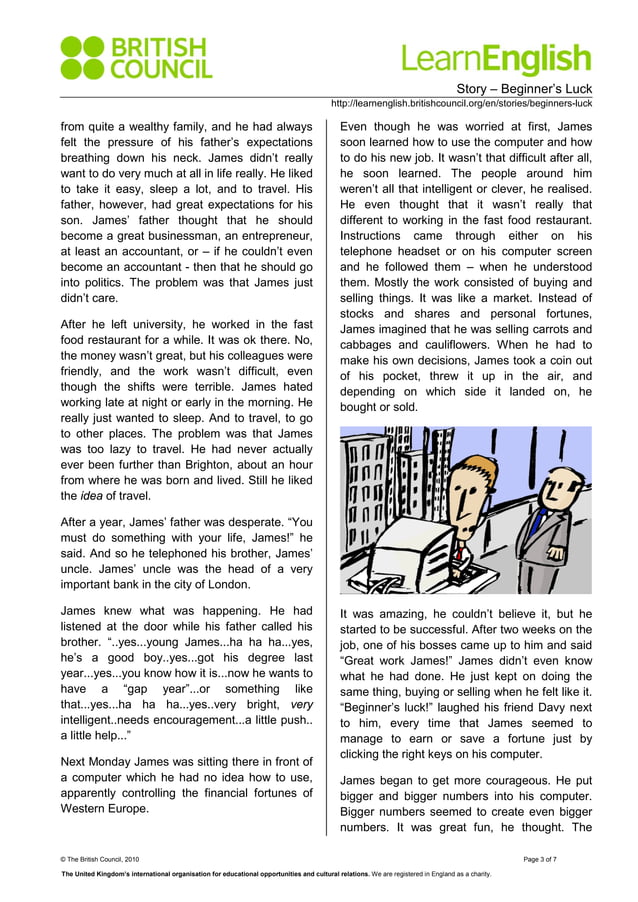 Story beginnersluck | PDF