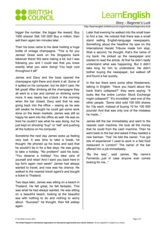 Story beginnersluck | PDF